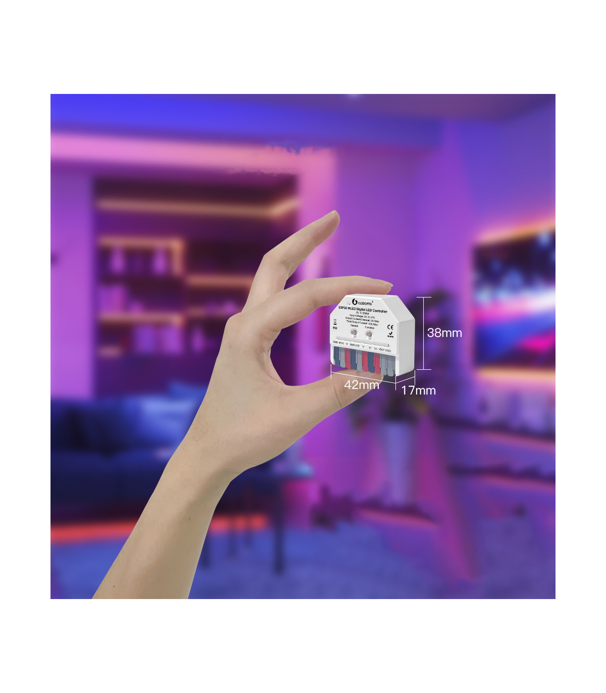 Sterownik WLED Magic Pixel LED WiFi ESP32 Home Assistant WS281x